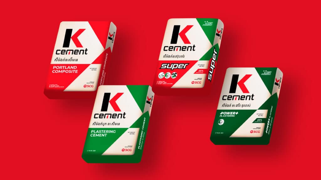 K Cement - Brand Identity & Packaging Design – Dinsor Co., Ltd.