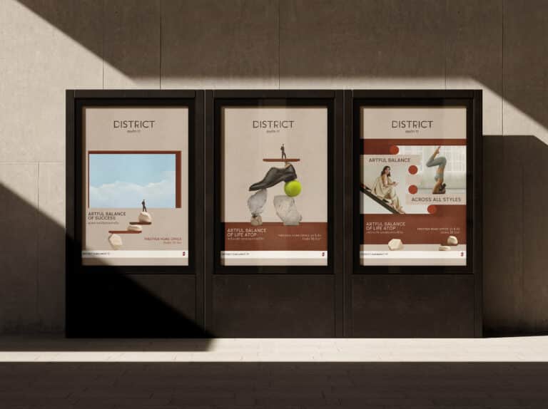 DISTRICT - Brand Identity & Key Visual design – Dinsor Co., Ltd.